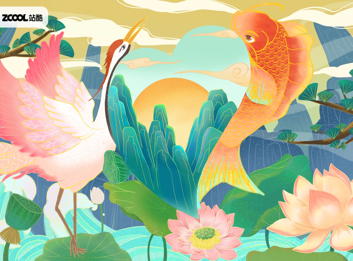 【心相印】无畏前行_小白鱼zc-站酷ZCOOL