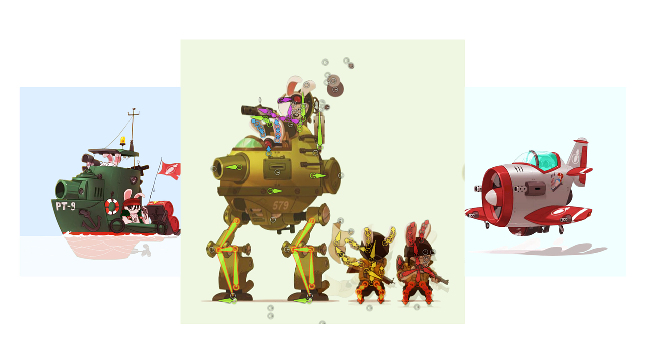 八个牛的2d骨骼动画合集_1_八个牛-站酷ZCOOL