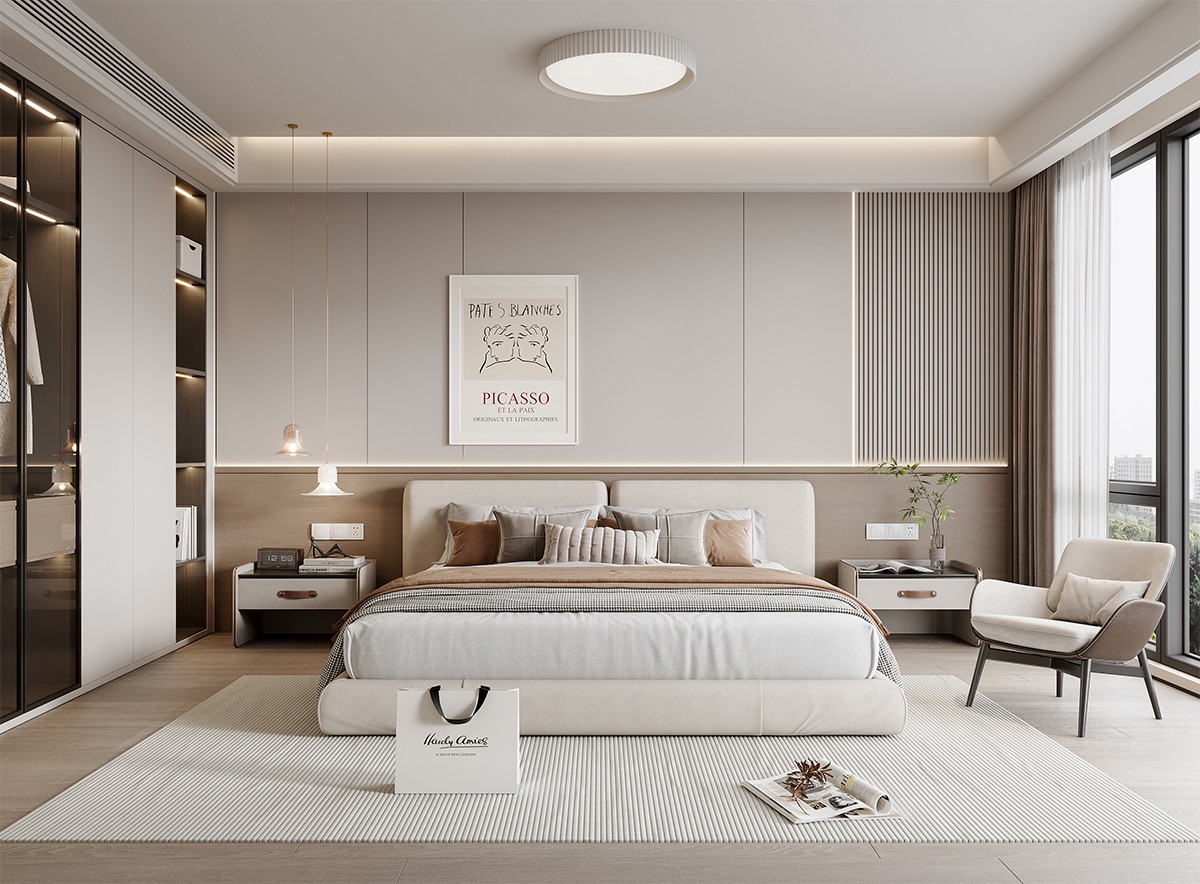 不同风格卧室效果分享_设计师Lv老师-站酷ZCOOL