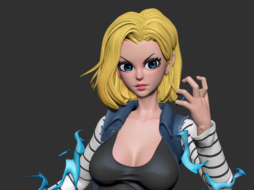 龙珠18号同人创作_九星Star-站酷ZCOOL