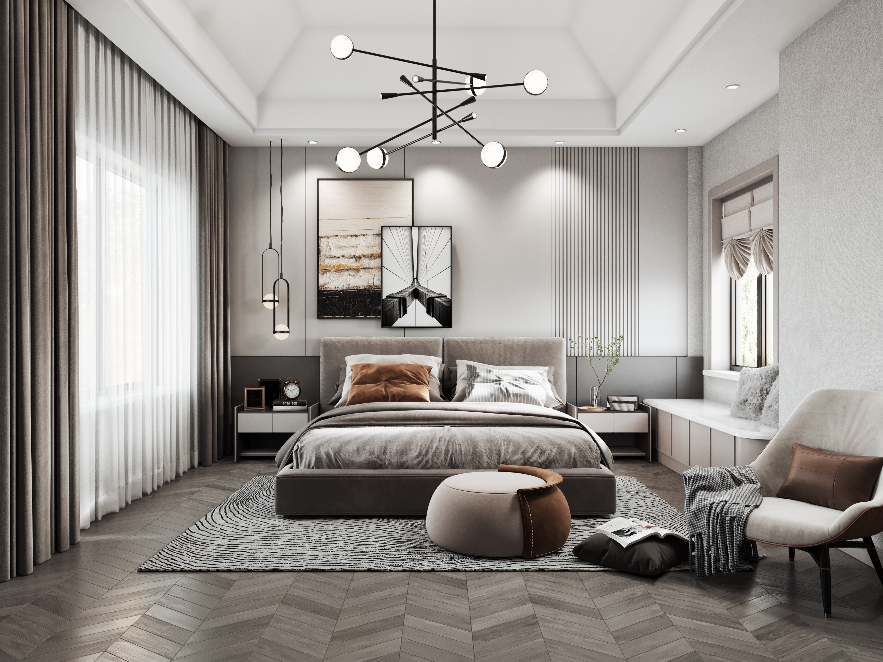 现代卧室_futurexz-站酷ZCOOL