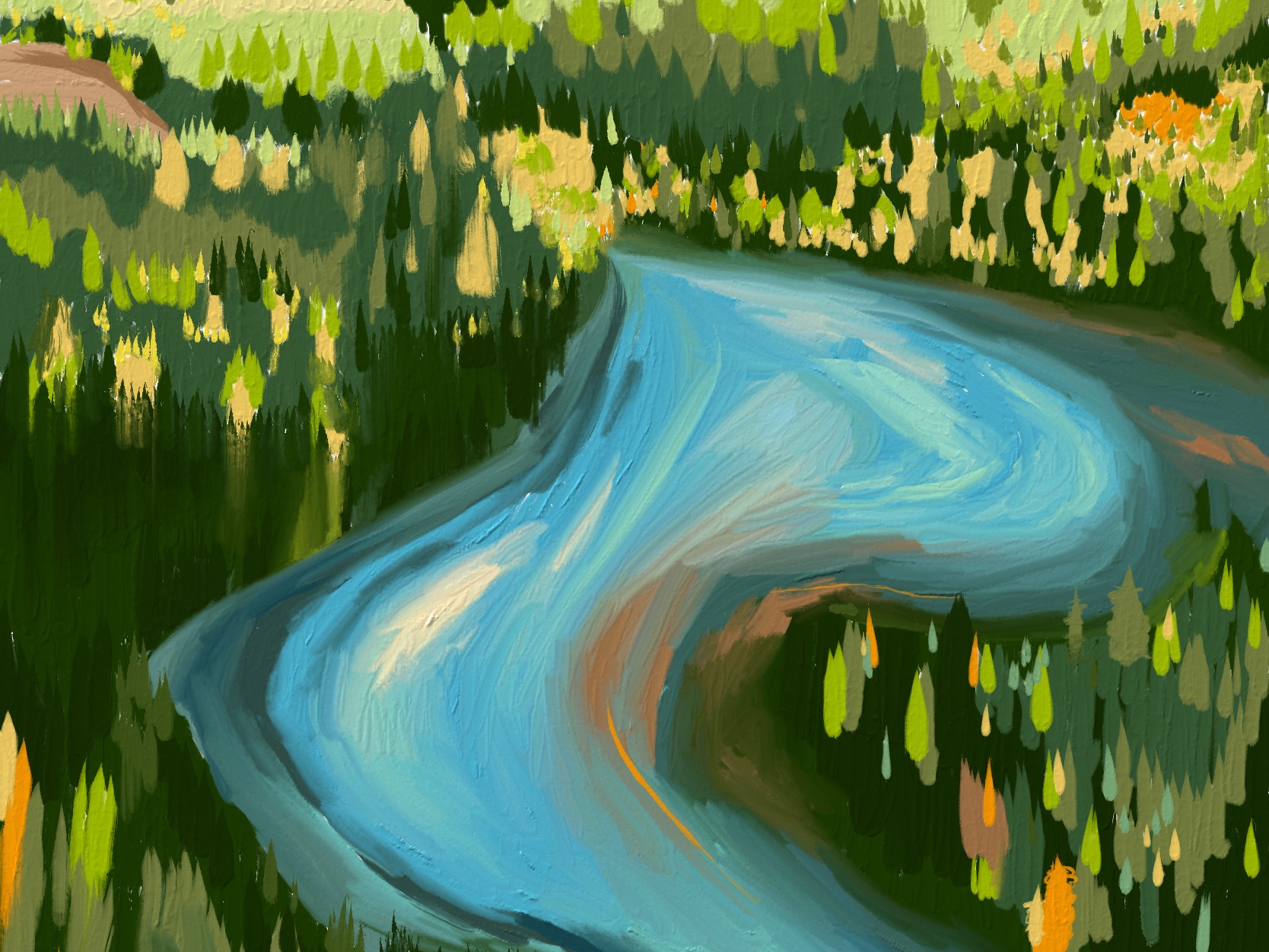 山川河流_Mia_JY-站酷ZCOOL