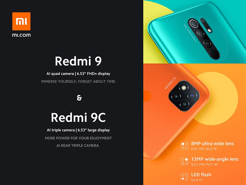 Redmi 9 & Redmi 9C国际产品站设计_顾明-站酷ZCOOL