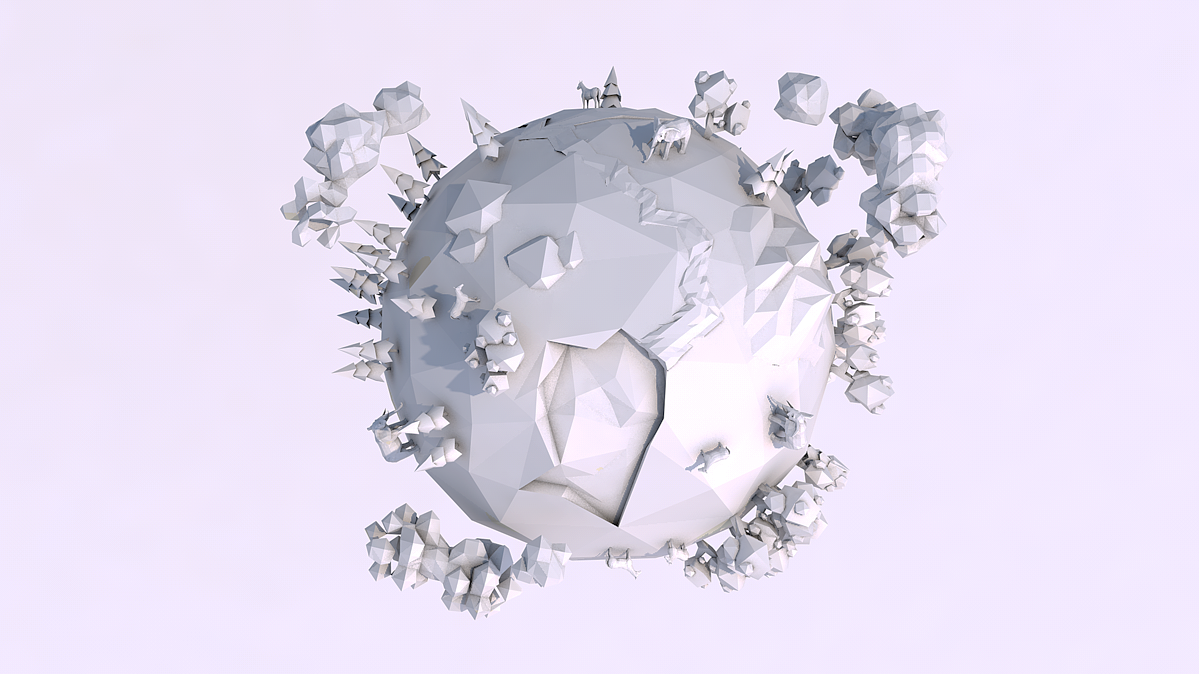 LOW POLY小世界_冷静的柠檬君-站酷ZCOOL