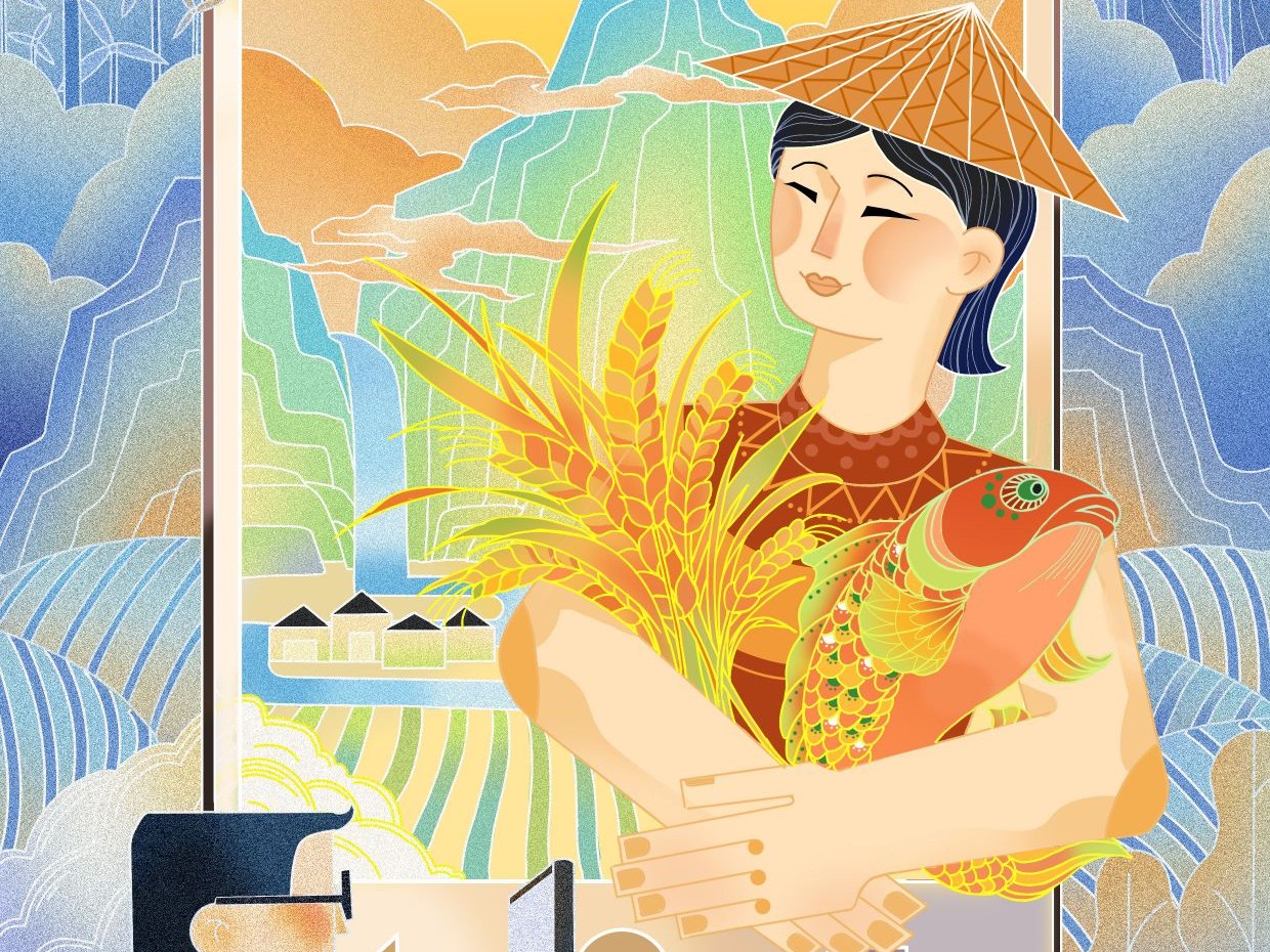 乡村振兴插画_GCAX-站酷ZCOOL