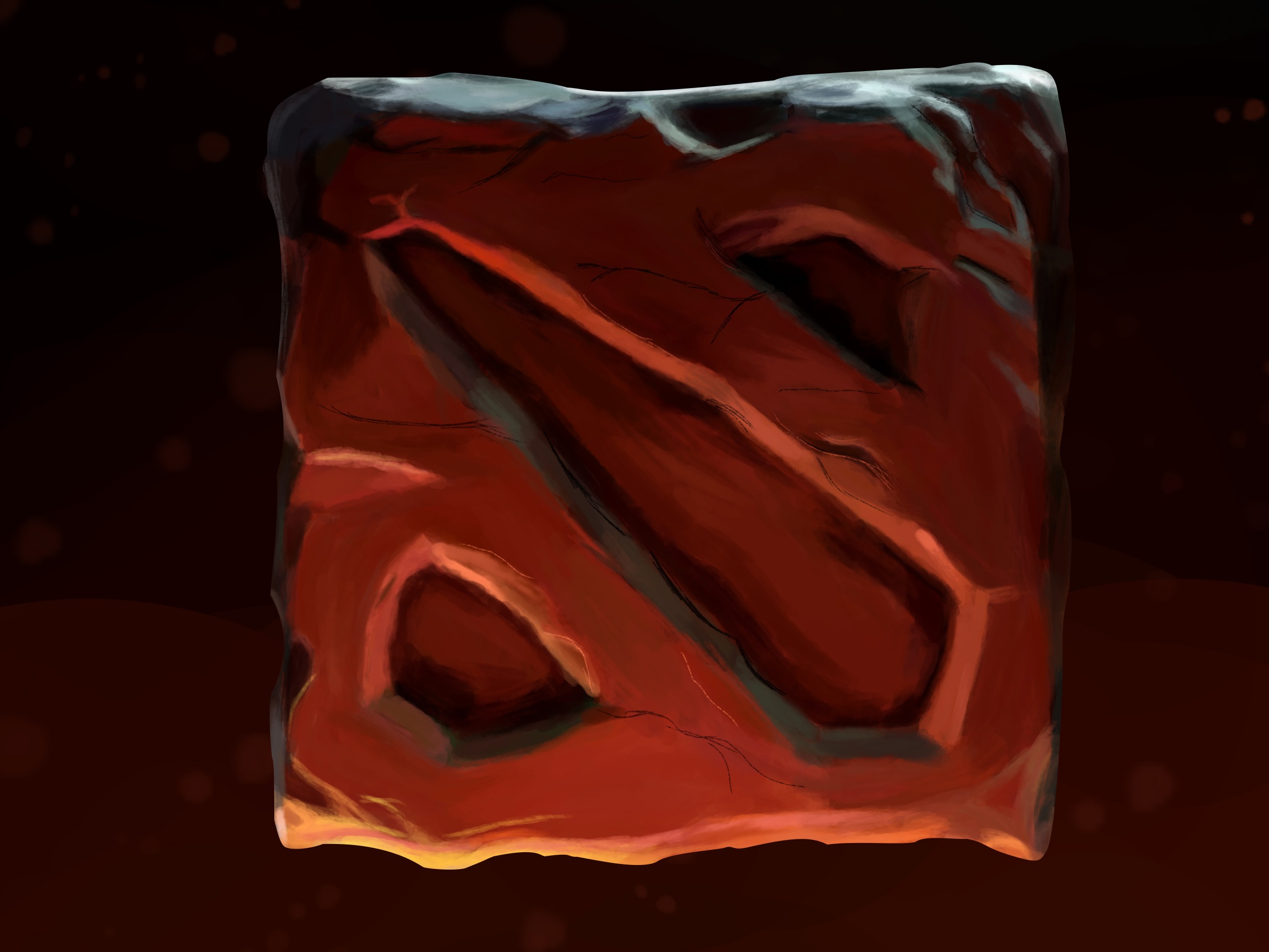 手绘dota2LOGO_平庸少年-站酷ZCOOL
