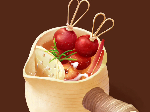 山楂苹果罐罐酒_偶是煎bingo子-站酷ZCOOL