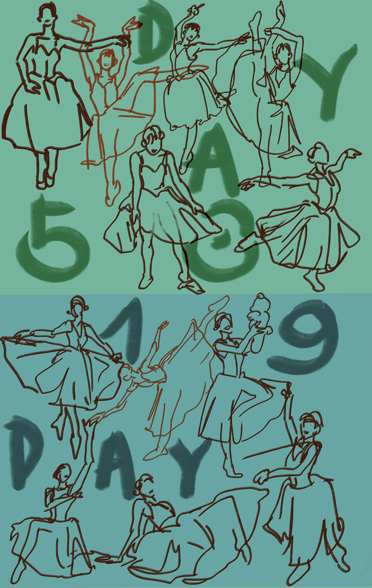 Day50/19 速写挑战9/10期_山林木之鸡-站酷ZCOOL