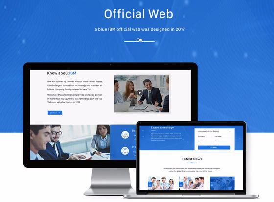 UEgood学员原创IBM企业官网设计_视觉客设计实训-站酷ZCOOL