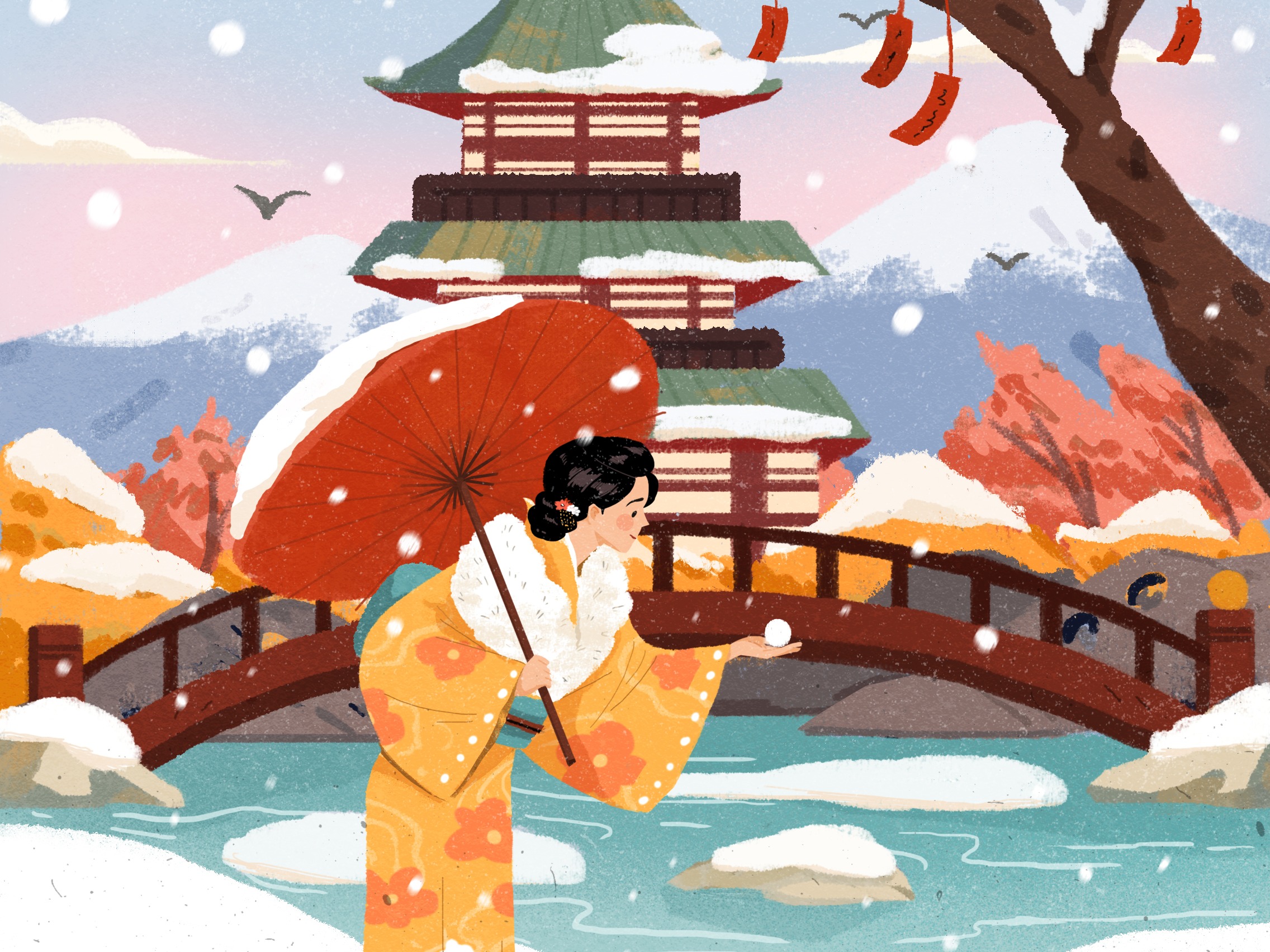 一组小姐姐插画_沛吉沛吉-站酷ZCOOL