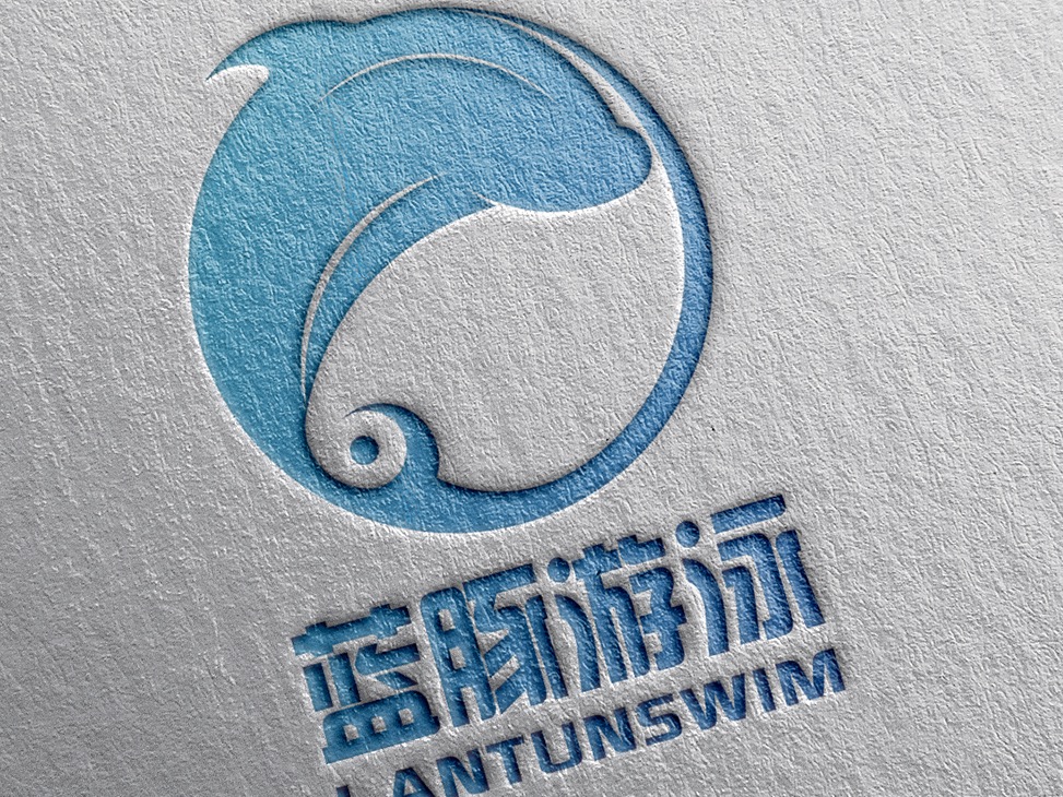 蓝豚游泳VI_Nora诺拉小姐-站酷ZCOOL