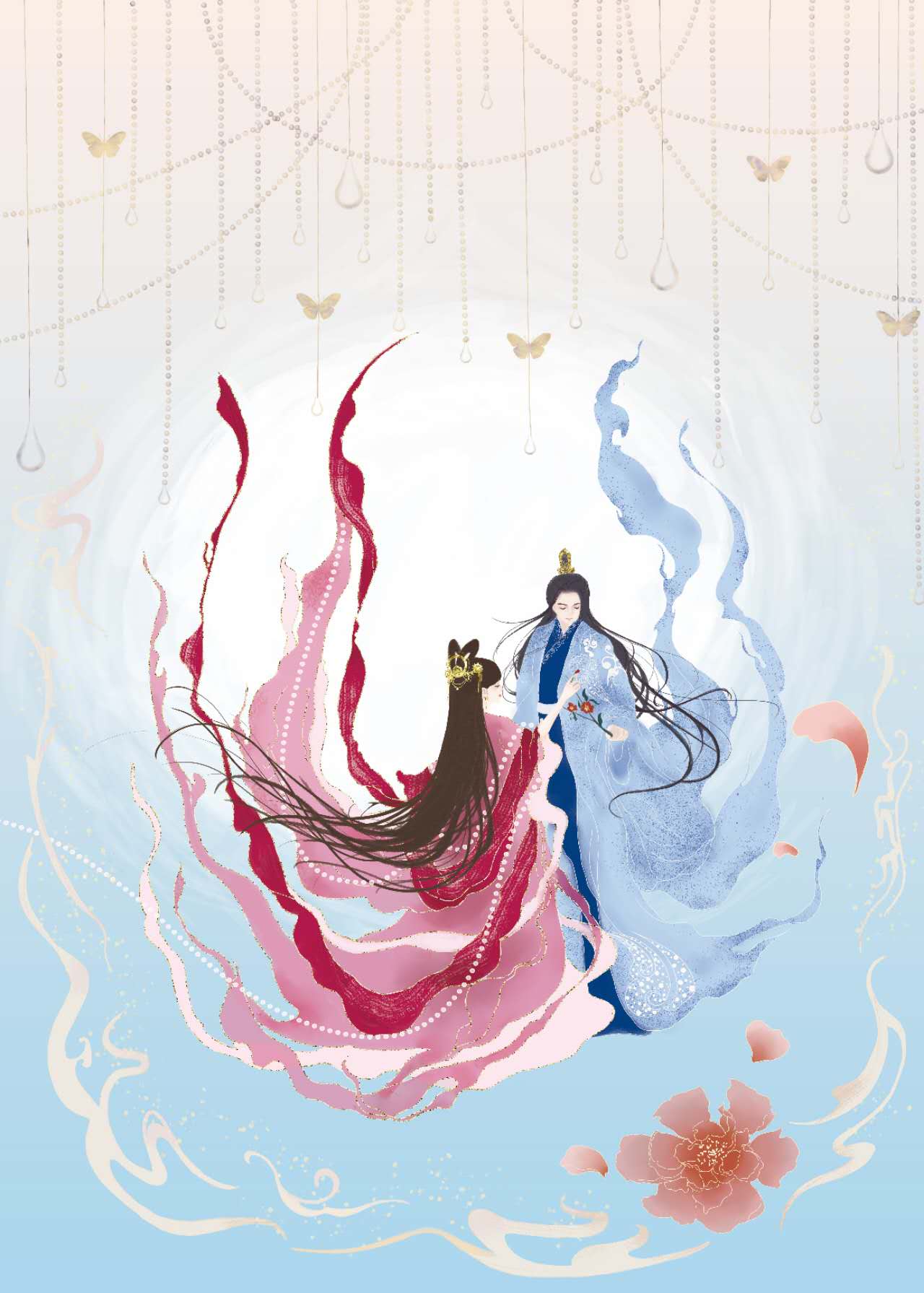 古风人物插画_插画师梨书-站酷ZCOOL