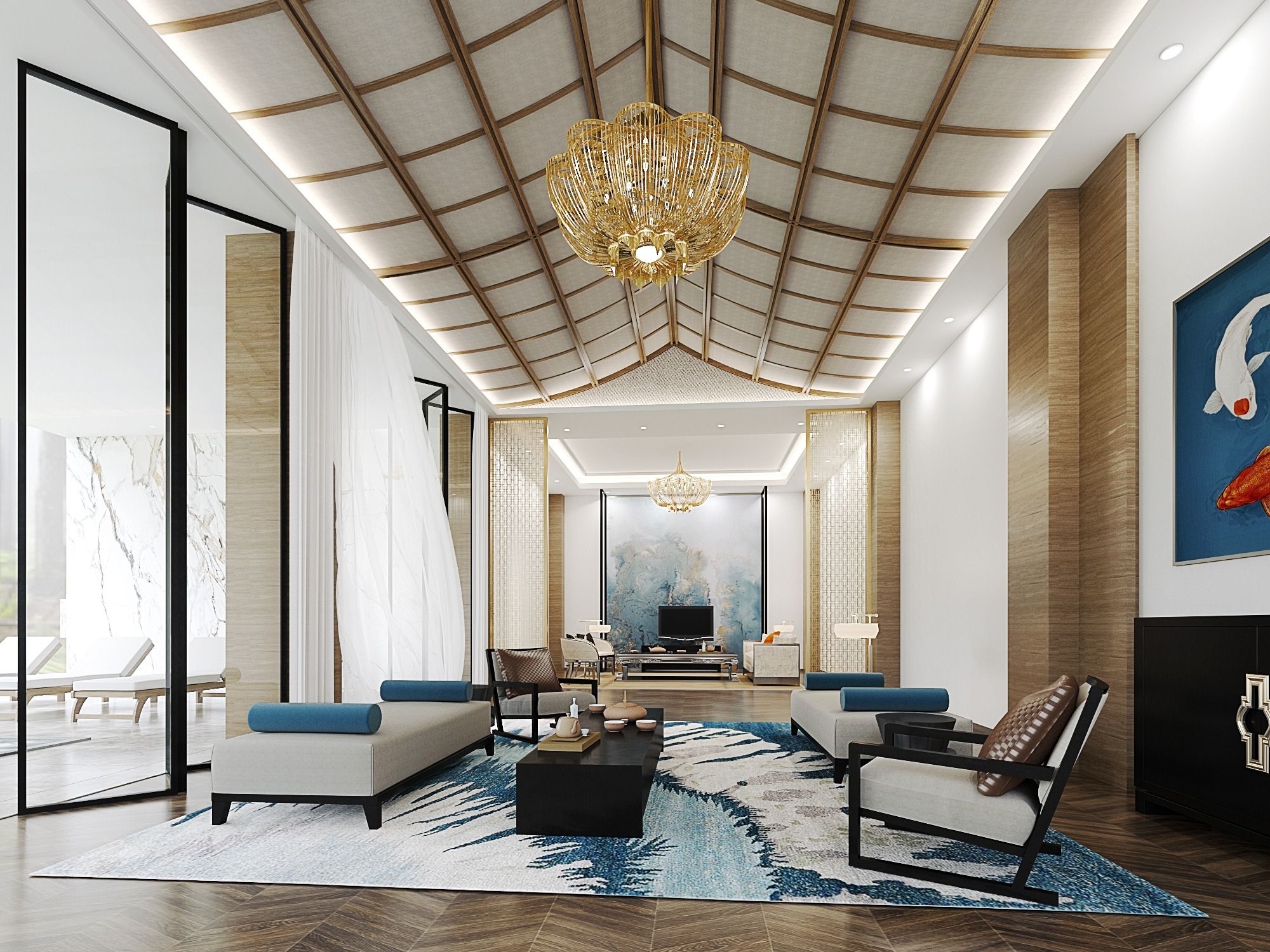 写实效果图，游泳休闲区_yujie_78-站酷ZCOOL