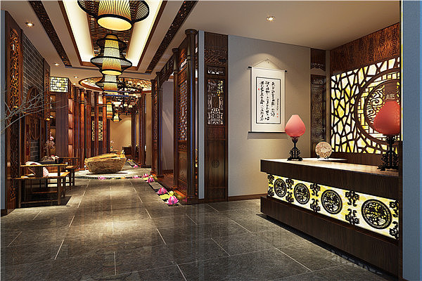 成都茶室装修设计，成都茶艺馆装修_金标设计-站酷ZCOOL