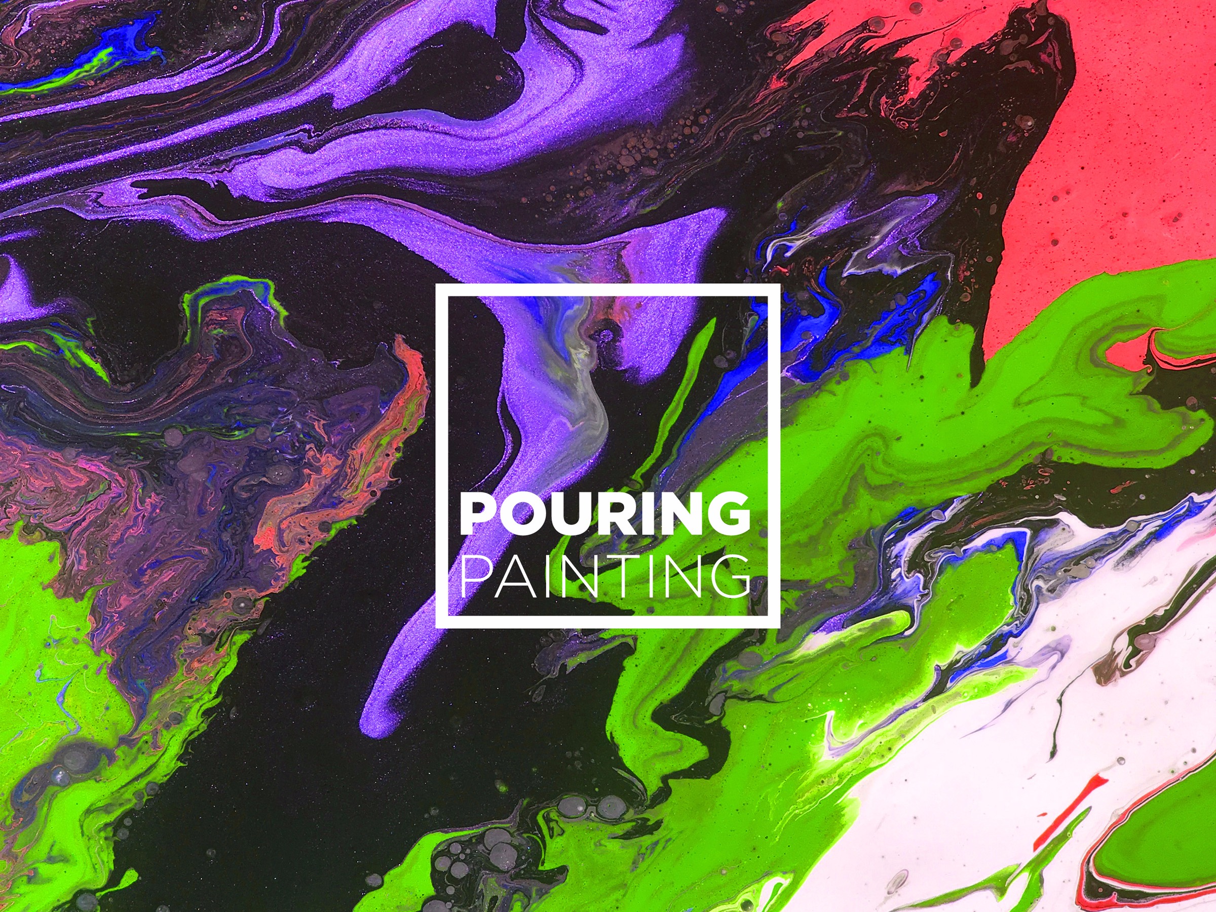 丙烯流体画-Pouring Painting_SWEETBM-站酷ZCOOL