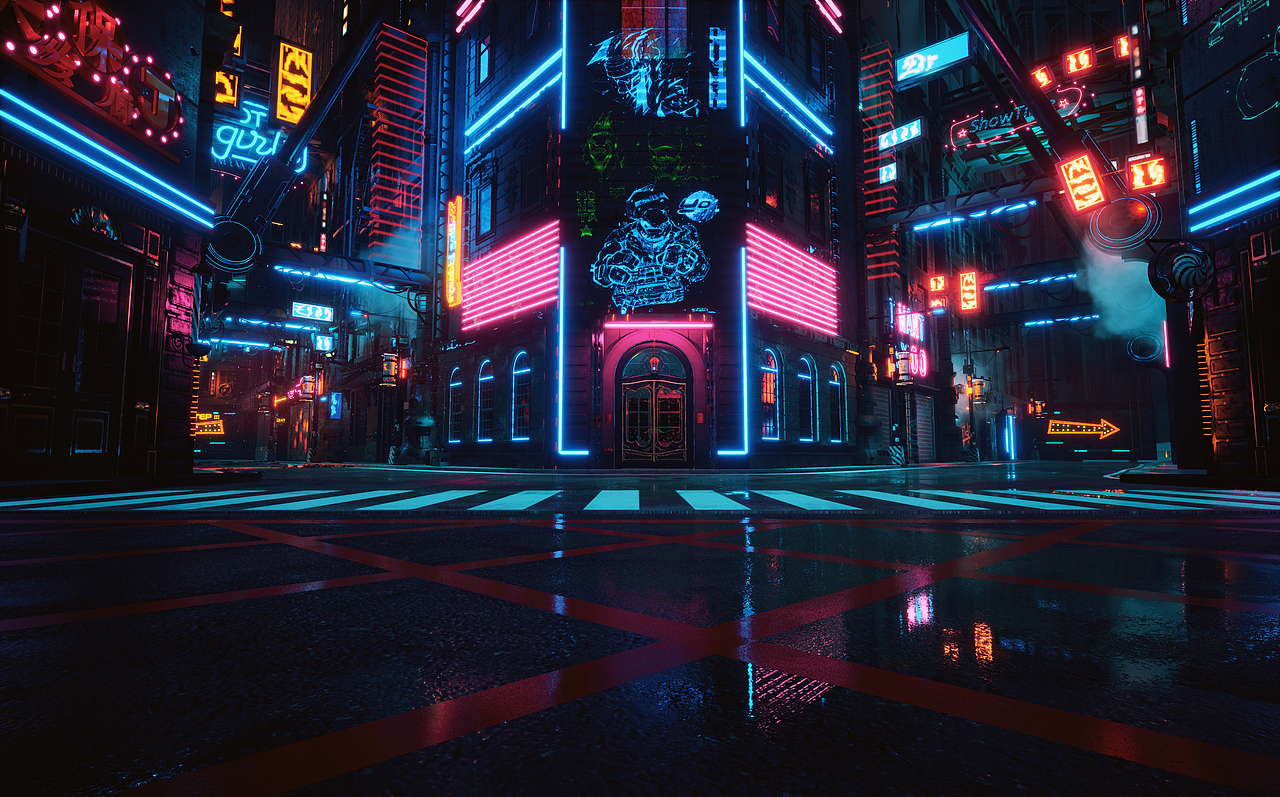 UE4赛博朋克_HM小超-站酷ZCOOL