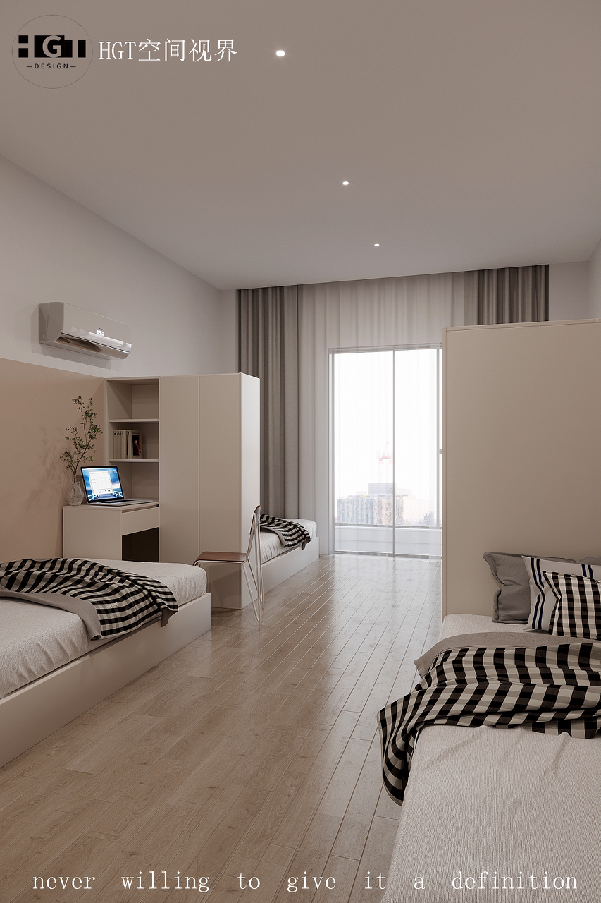 酒店宿舍这样装 好看吗 _HGT空间视界-站酷ZCOOL