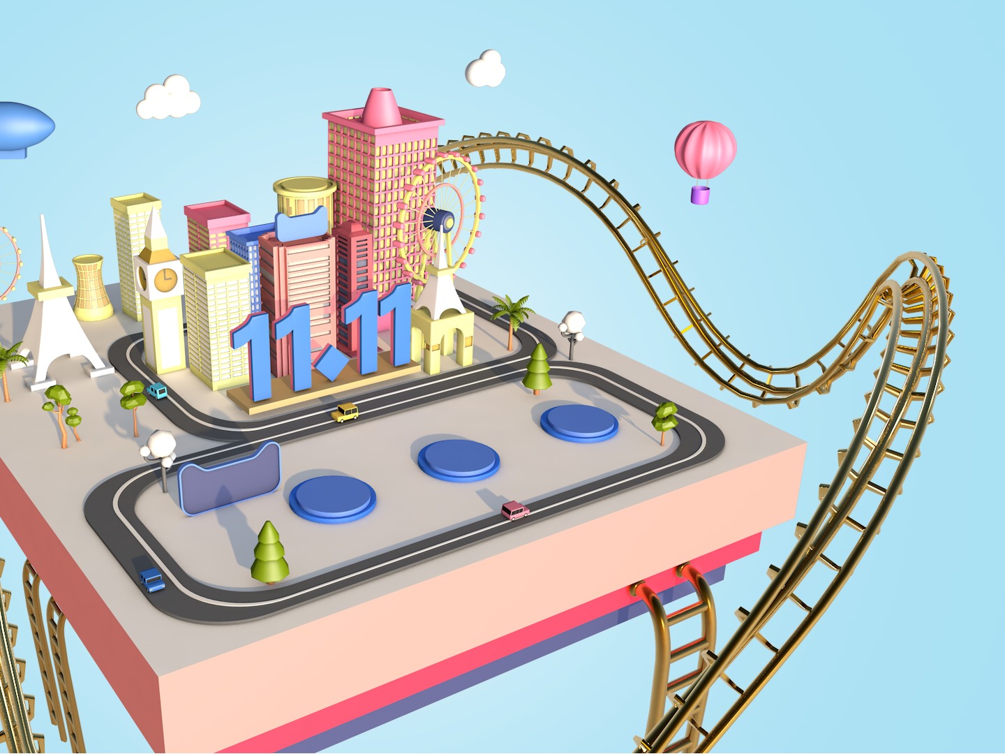 C4D轨道场景_晨曦Lily-站酷ZCOOL