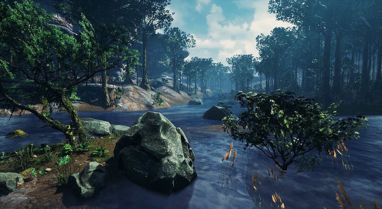 UE4＆Houdini森林场景|三维|场景|Tong仝_原创作品-站酷ZCOOL