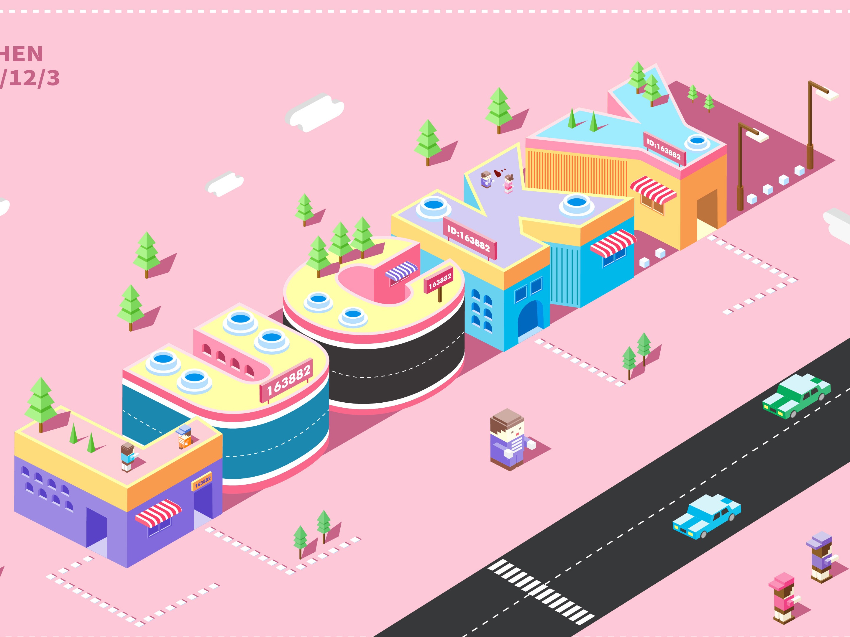 C4D/2.5D练习_我是瞿祯-站酷ZCOOL