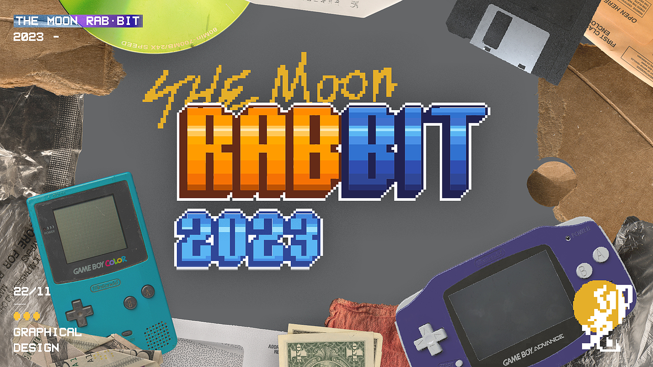 MOON RAB-BIT 丨 图案&海报设计_Atsuhiko-站酷ZCOOL