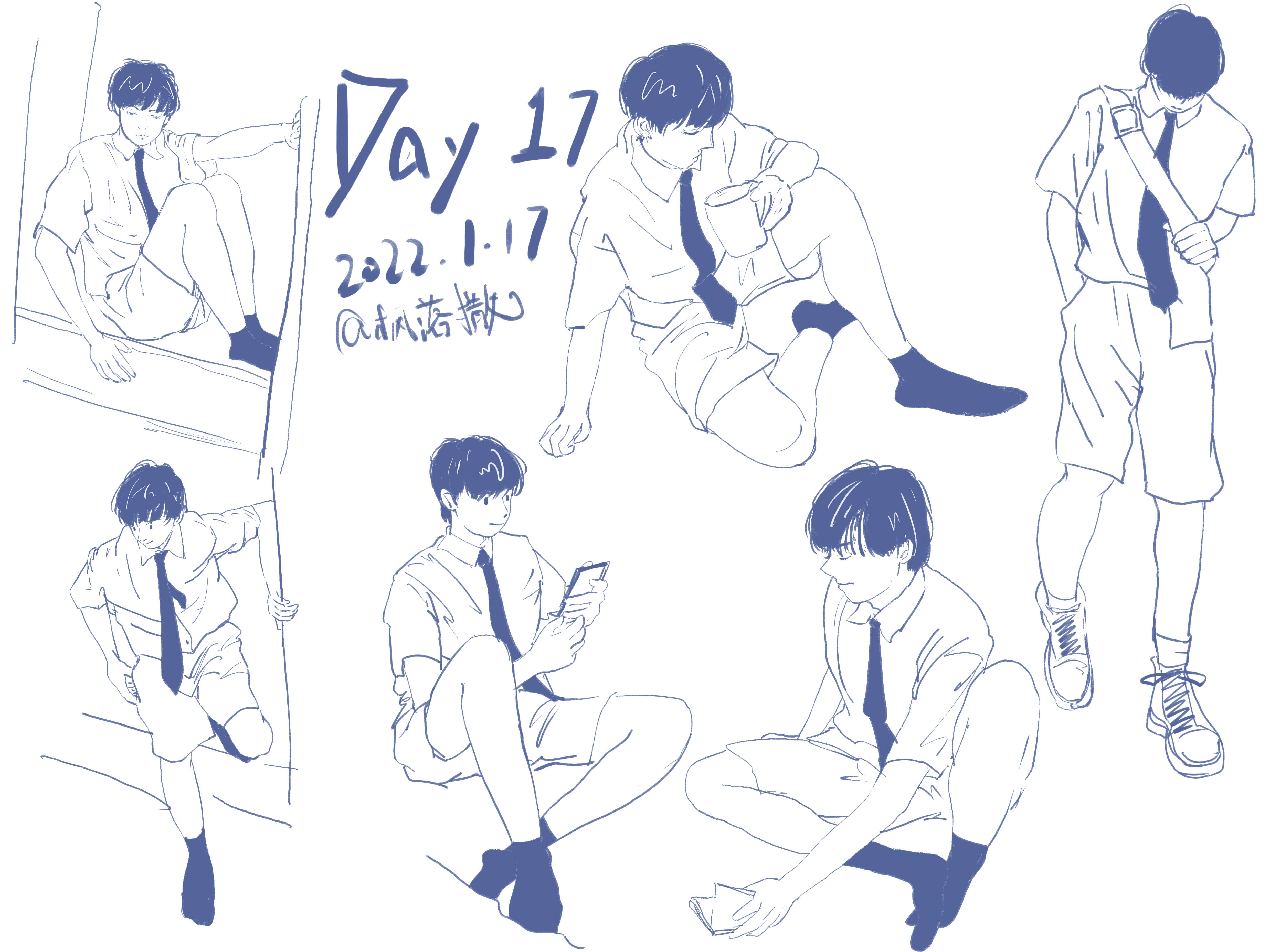 速写打卡day17_枫落撒-站酷ZCOOL