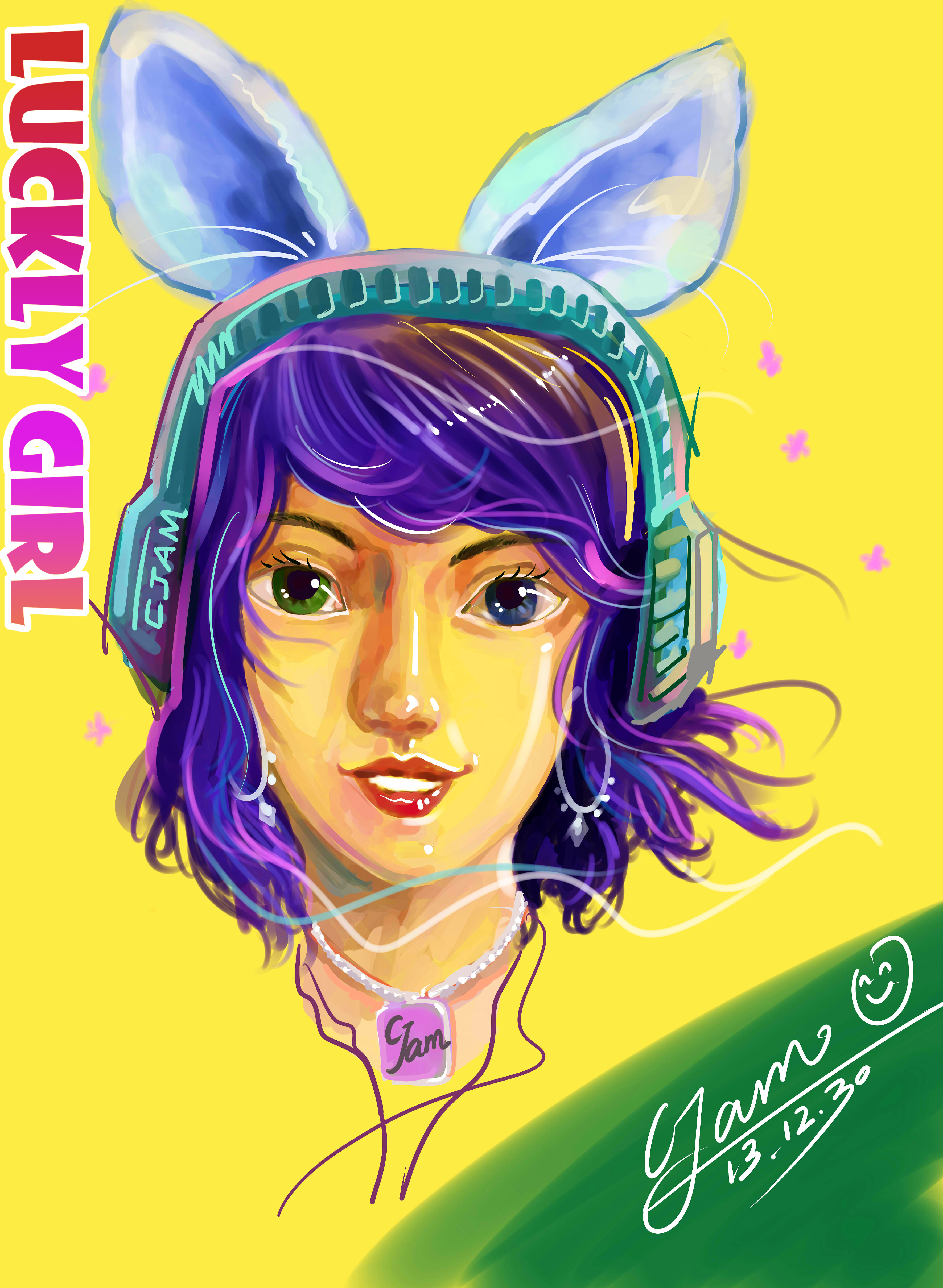 LUCKLY GIRL_CJAM健-站酷ZCOOL