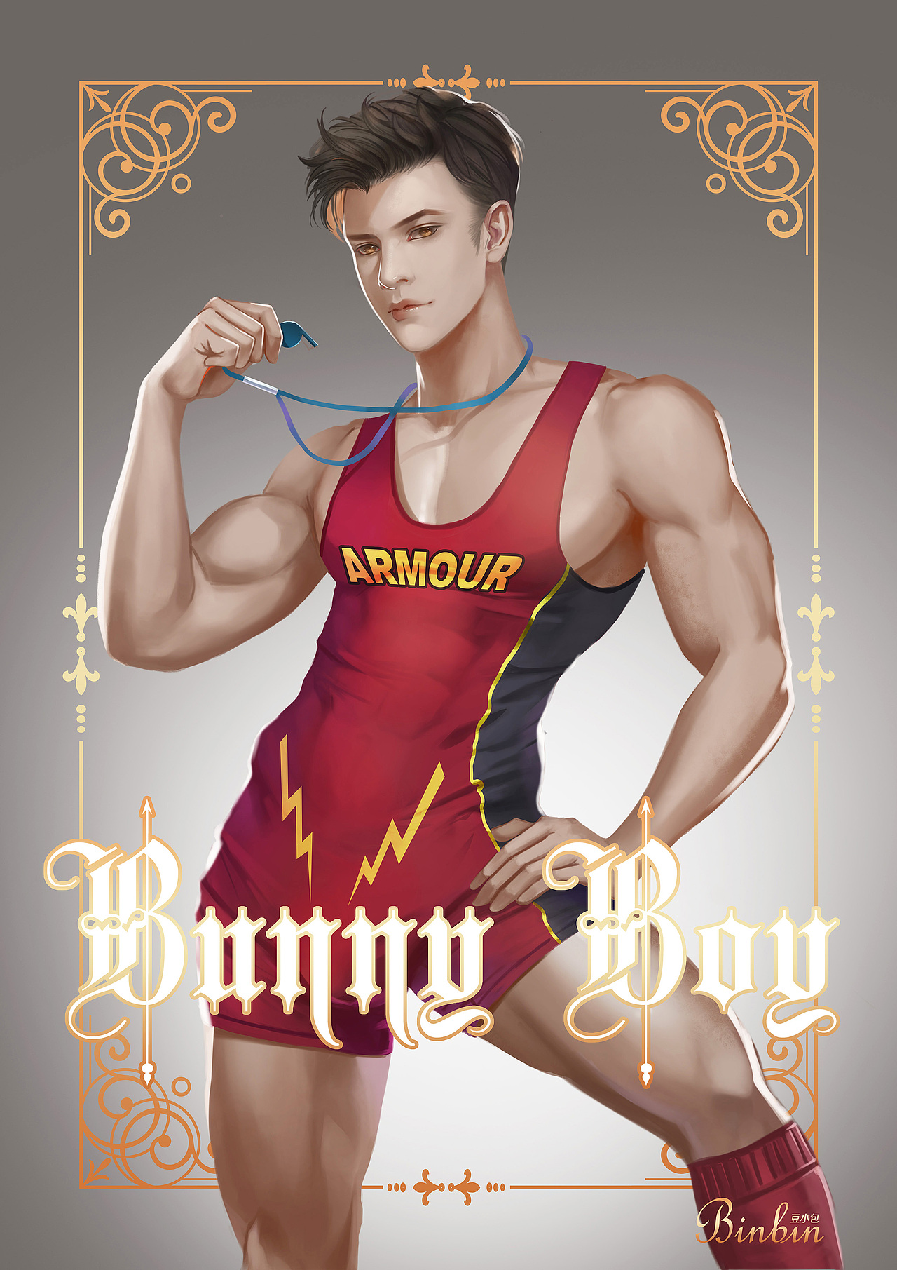 健身房人行立牌--人物立绘_JLAN峻澜-站酷ZCOOL