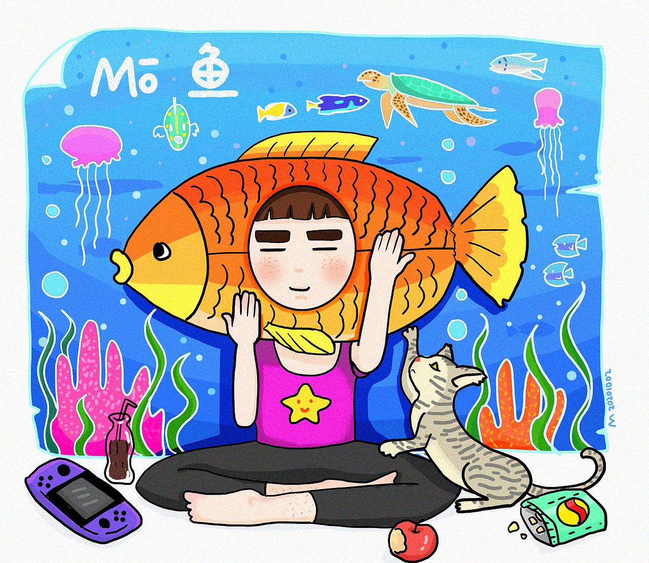 Mo 鱼_晓倩Murray-站酷ZCOOL