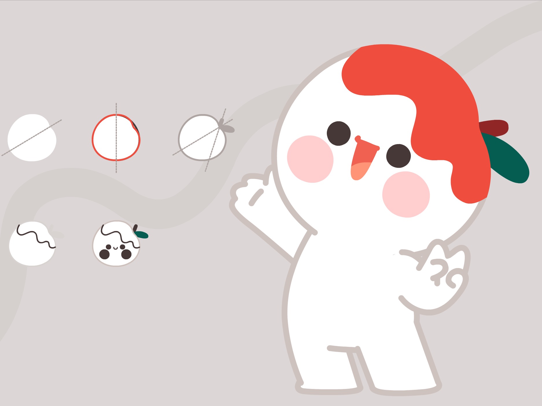 IP形象小荔枝造型升级方案 X 荔枝新闻_一介速写簿JCJ-站酷ZCOOL