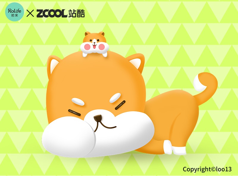 若来新文创-Lazy Dog_loo13-站酷ZCOOL