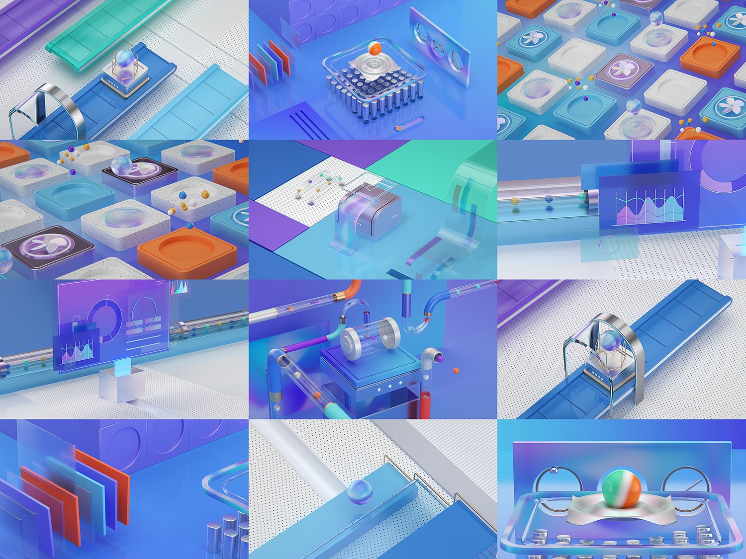 C4D刚体运动图形动画案例_C4D杨帆-站酷ZCOOL