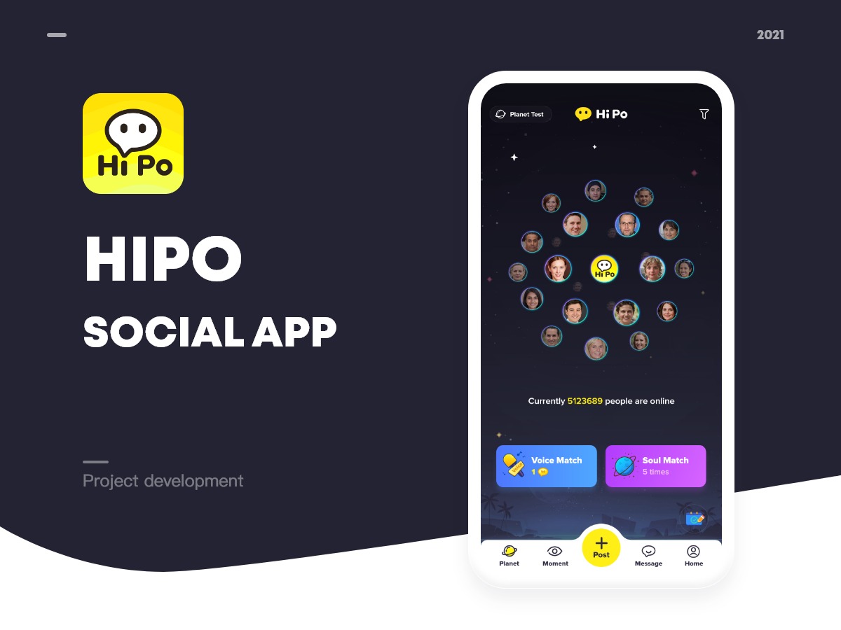 Hi Po_社交APP开发_树上的柚子-站酷ZCOOL