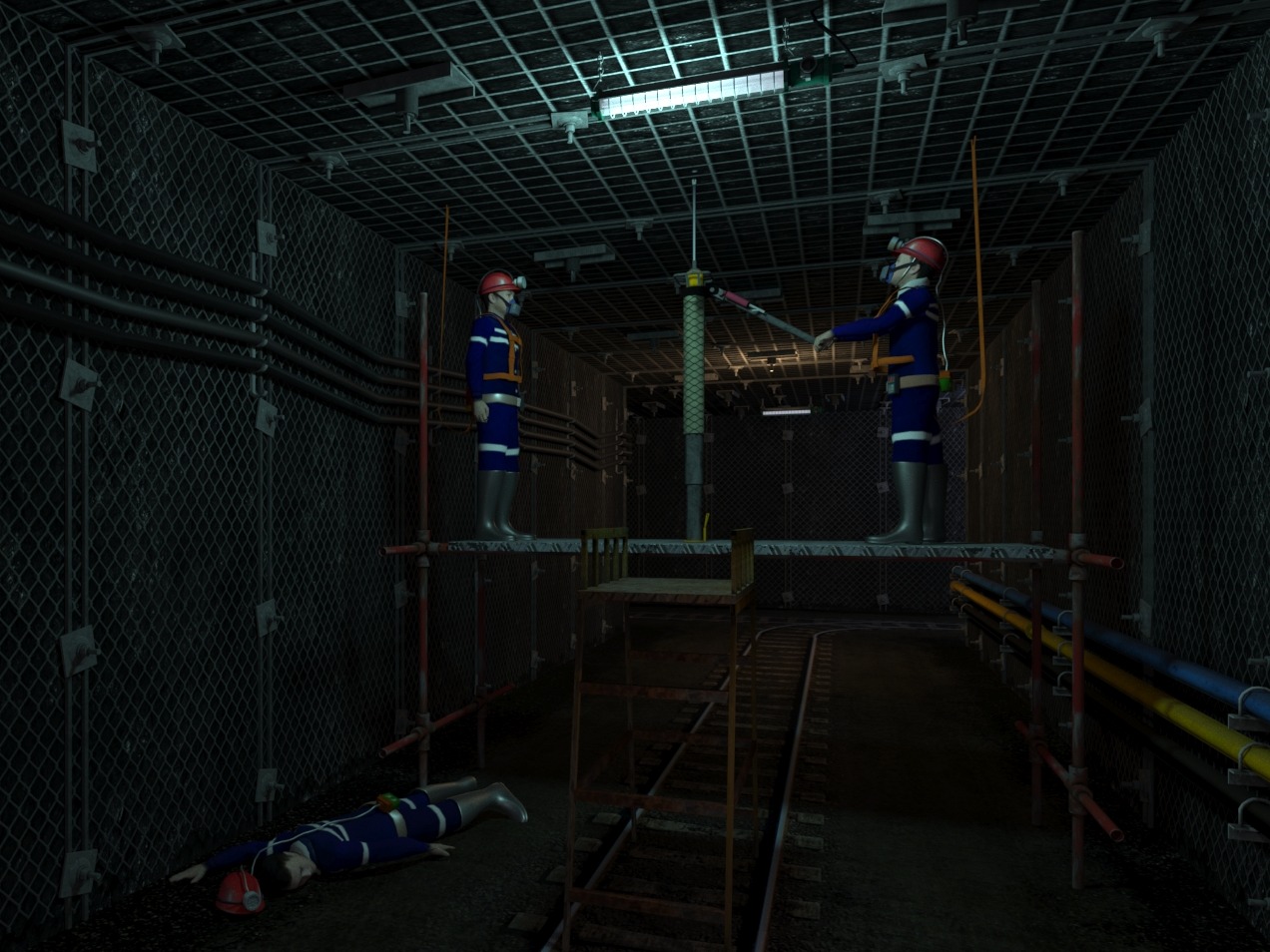 煤矿安全带体验_XZMH-站酷ZCOOL