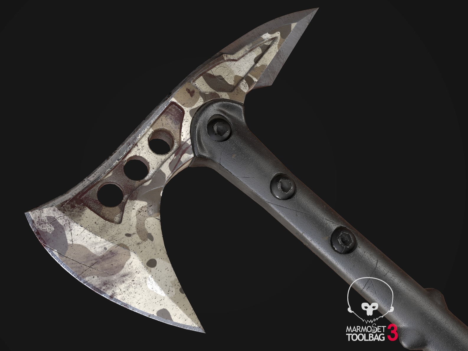 SOG M48 axe 斧子_万什-站酷ZCOOL