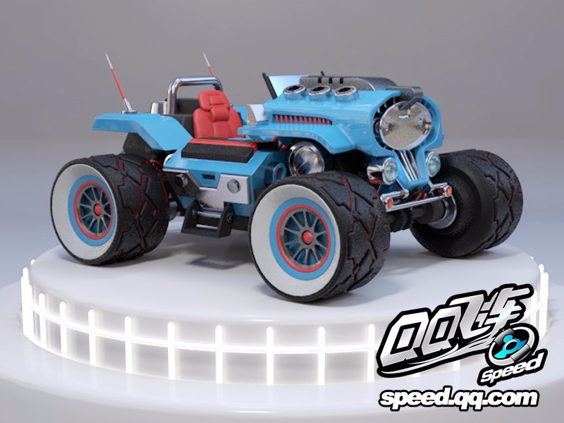 C4D-QQ飞车雷诺_郭才龙-站酷ZCOOL