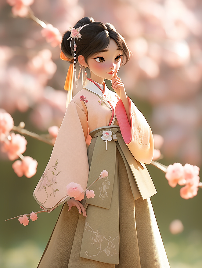 汉服小姐_Flover湛蓝-站酷ZCOOL