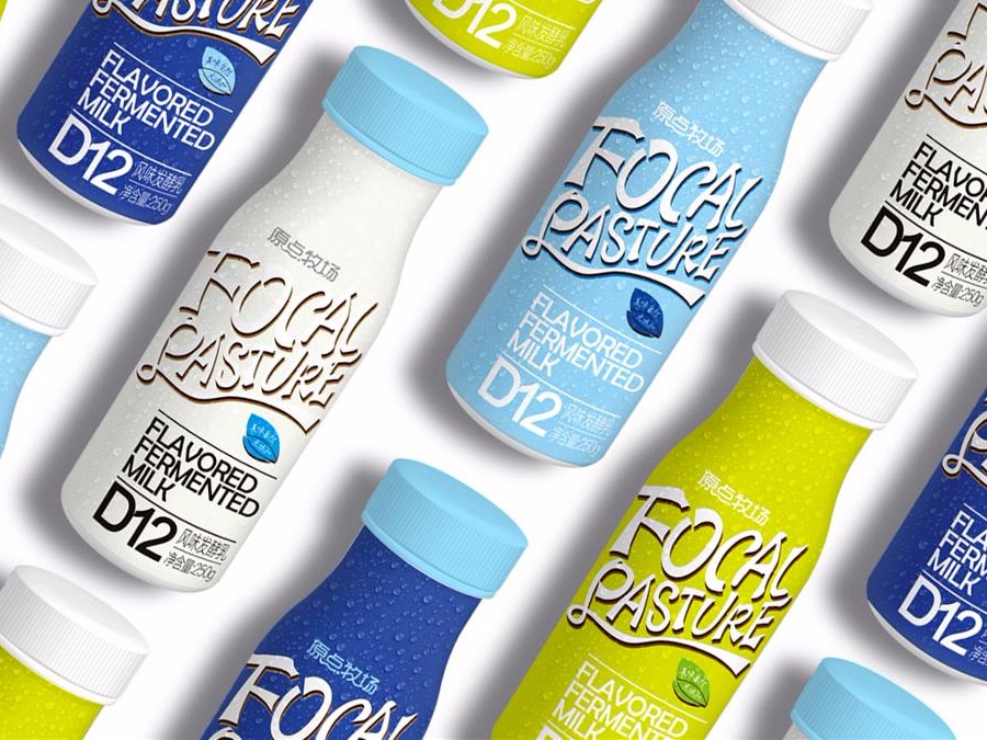 原点牧场D12风味发酵乳-系列包装设计｜摩尼视觉原创_摩尼视觉创意机构-站酷ZCOOL
