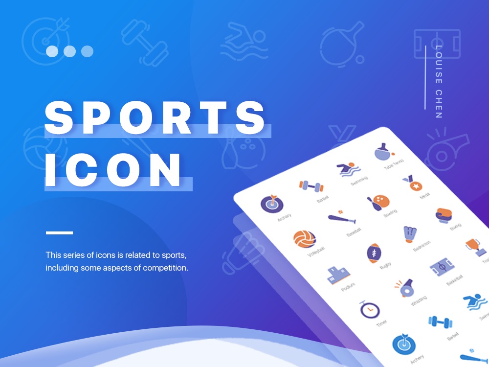 SPORTS ICON 图标作品_陈九斤_-站酷ZCOOL