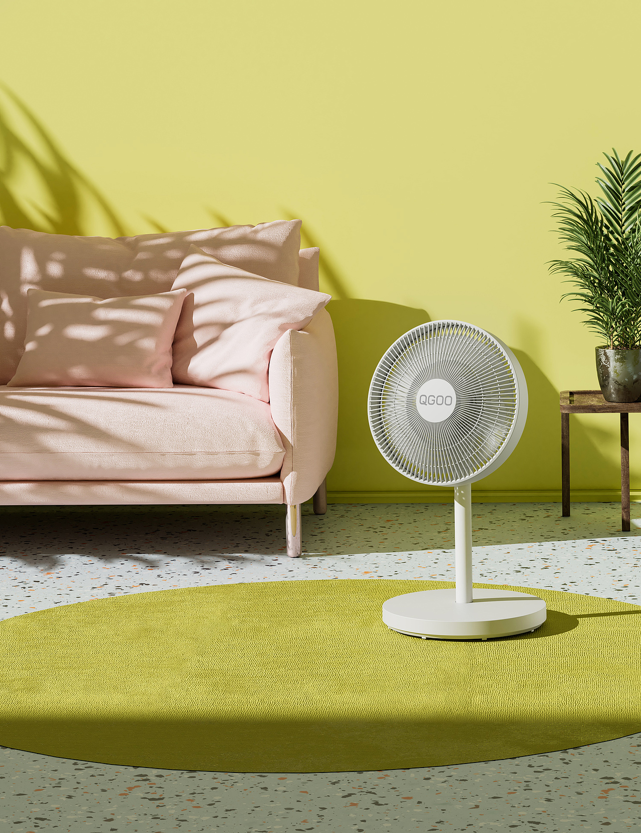 一款落地风扇渲染_95DYY-站酷ZCOOL