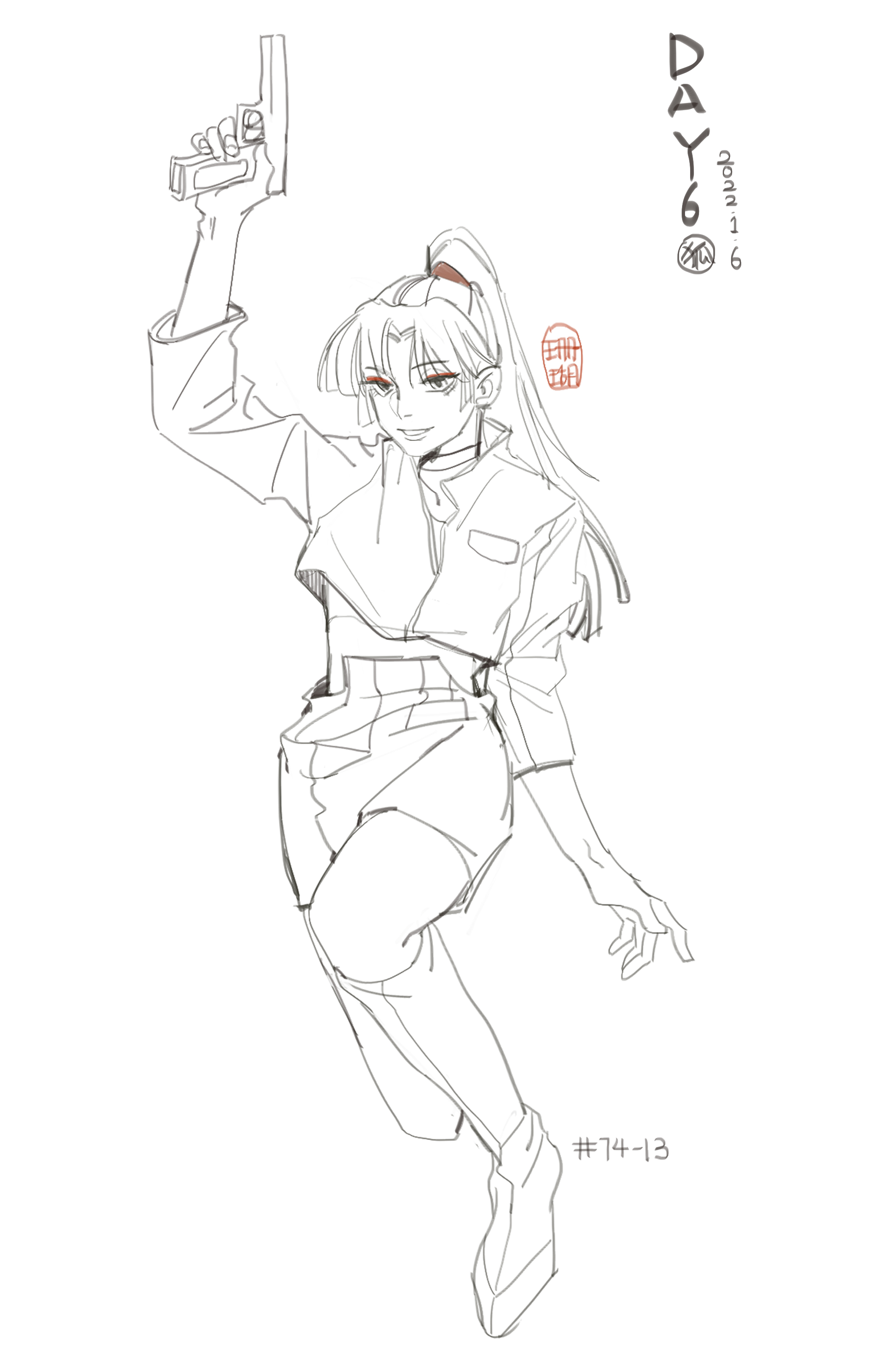 速写挑战day6_浅墨画押-站酷ZCOOL