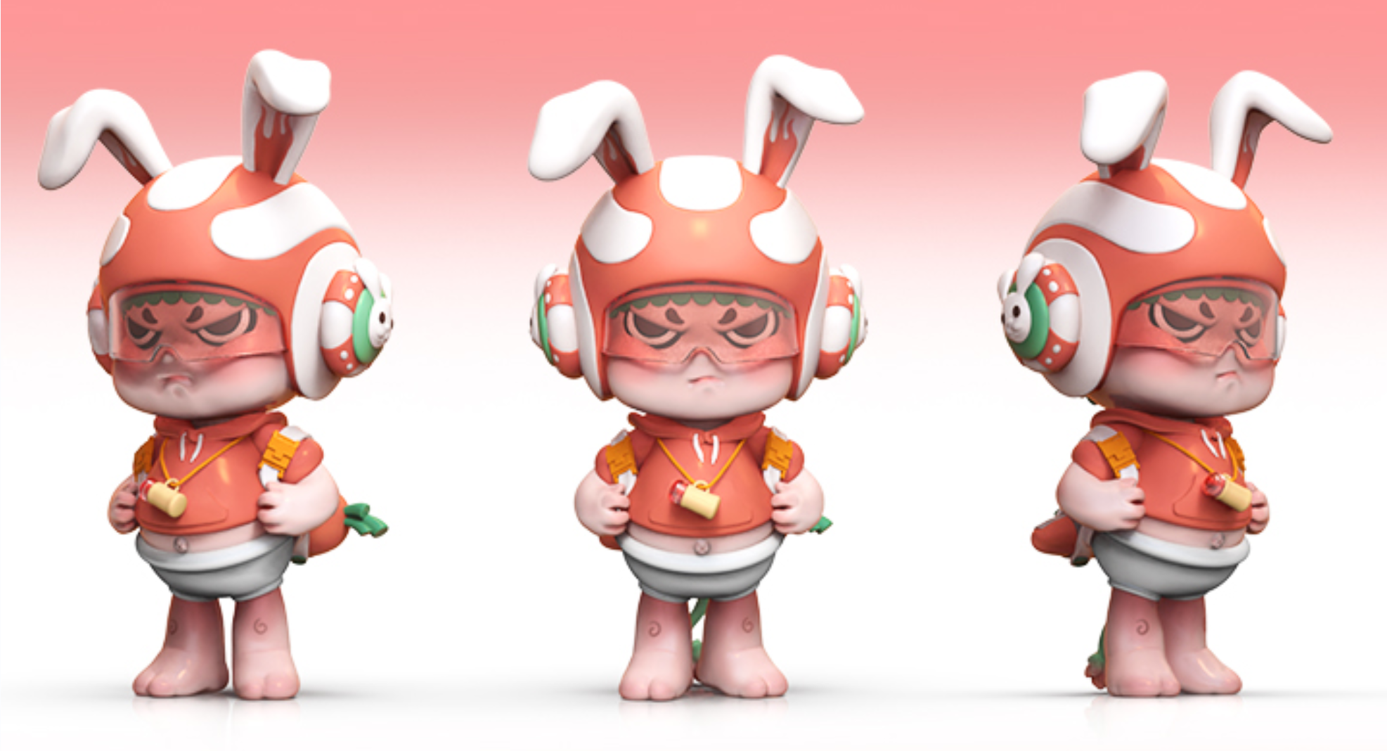 BOY&gir系列5号娃： Rabbio-BOY_cuifabio-站酷ZCOOL