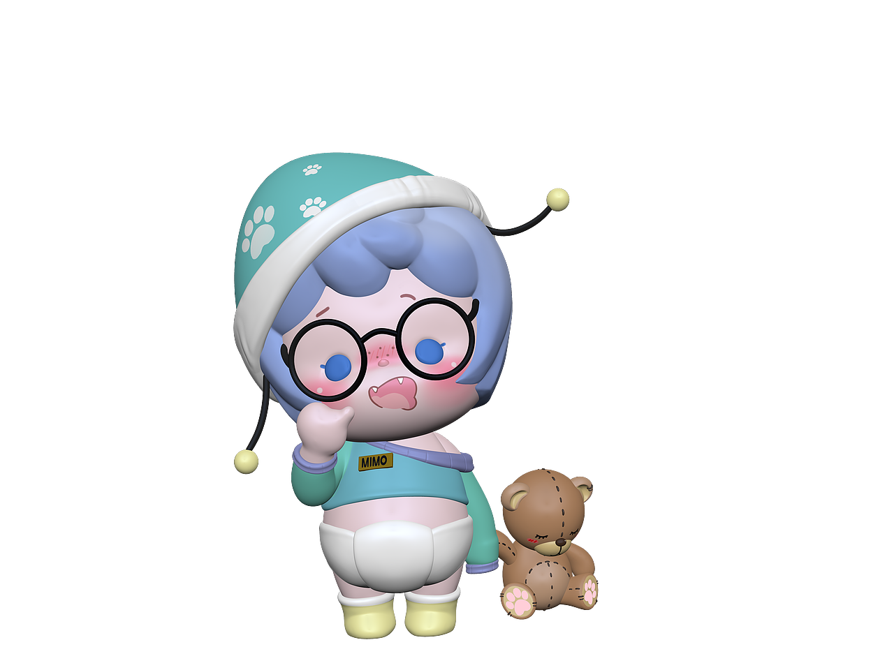 潮玩IP设计丨MIMO BEAR-限量款大娃_森虹设计-站酷ZCOOL