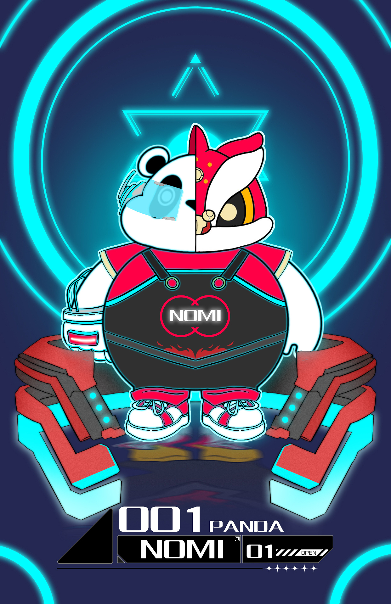 nomi熊猫IP形象设计-数字_三木木木s-站酷ZCOOL