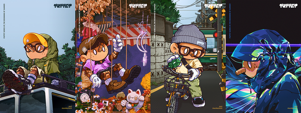 Puppet 2022 series illustrations_IamMe榨菜-站酷ZCOOL