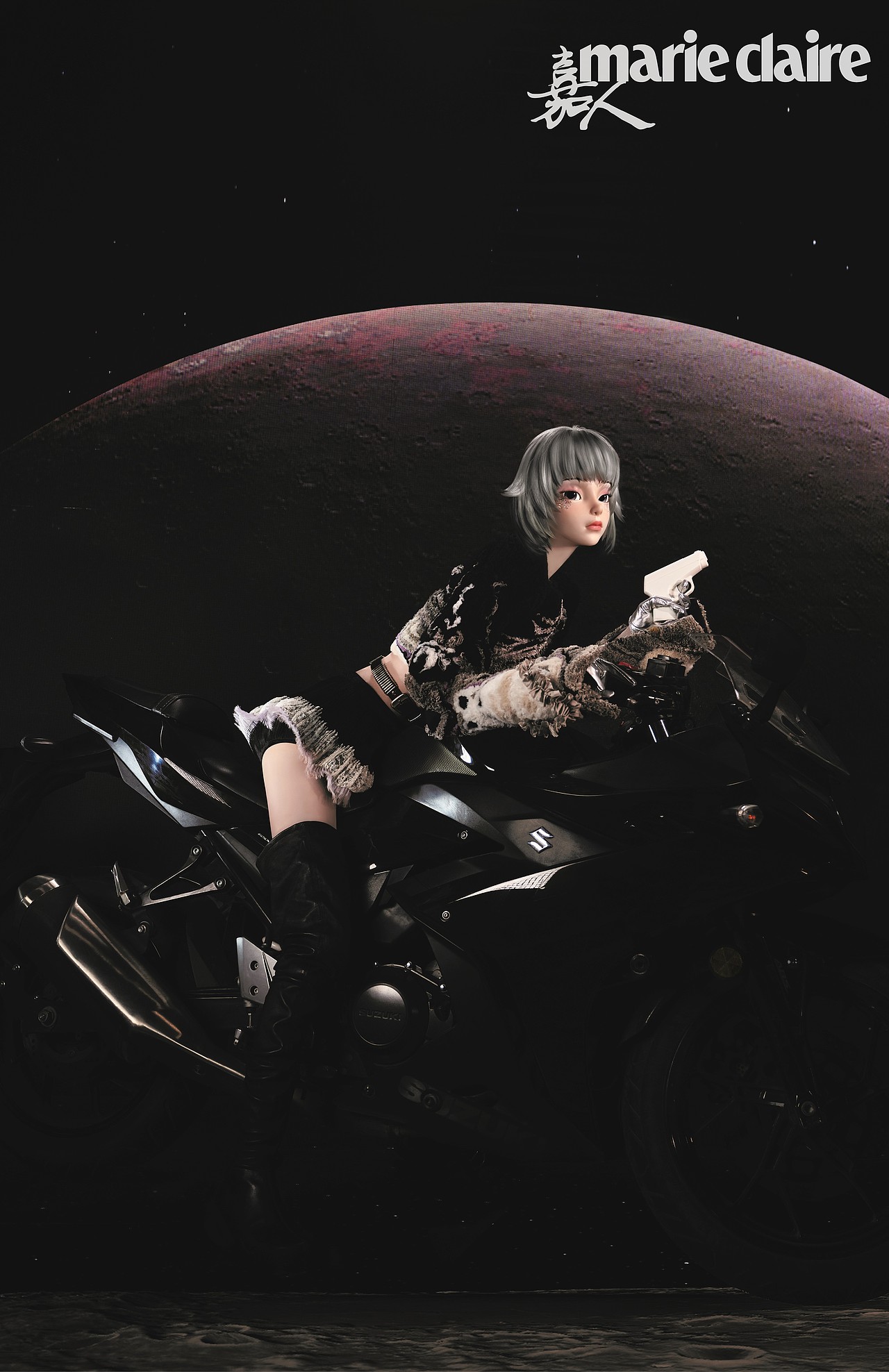 次世作品：虚拟人翎/南梦夏/Purple拍摄2022《嘉人》_次世文化-站酷ZCOOL