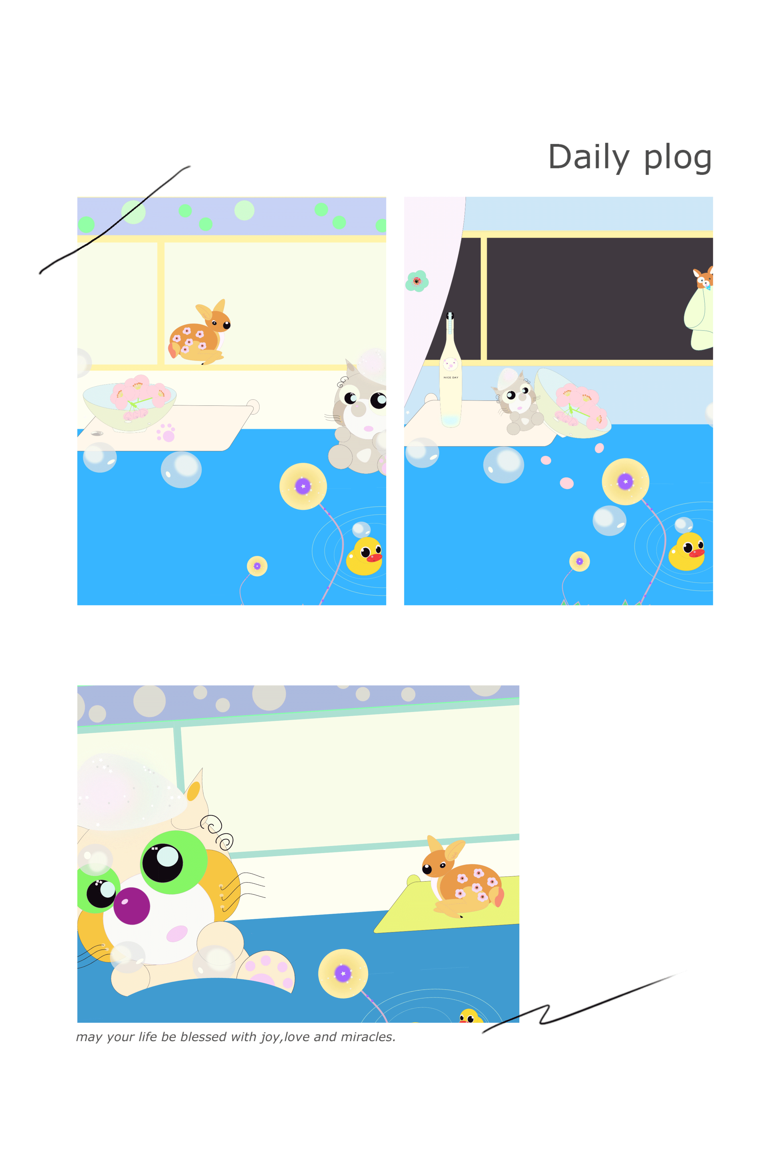 泡澡日_Anna_Guo-站酷ZCOOL