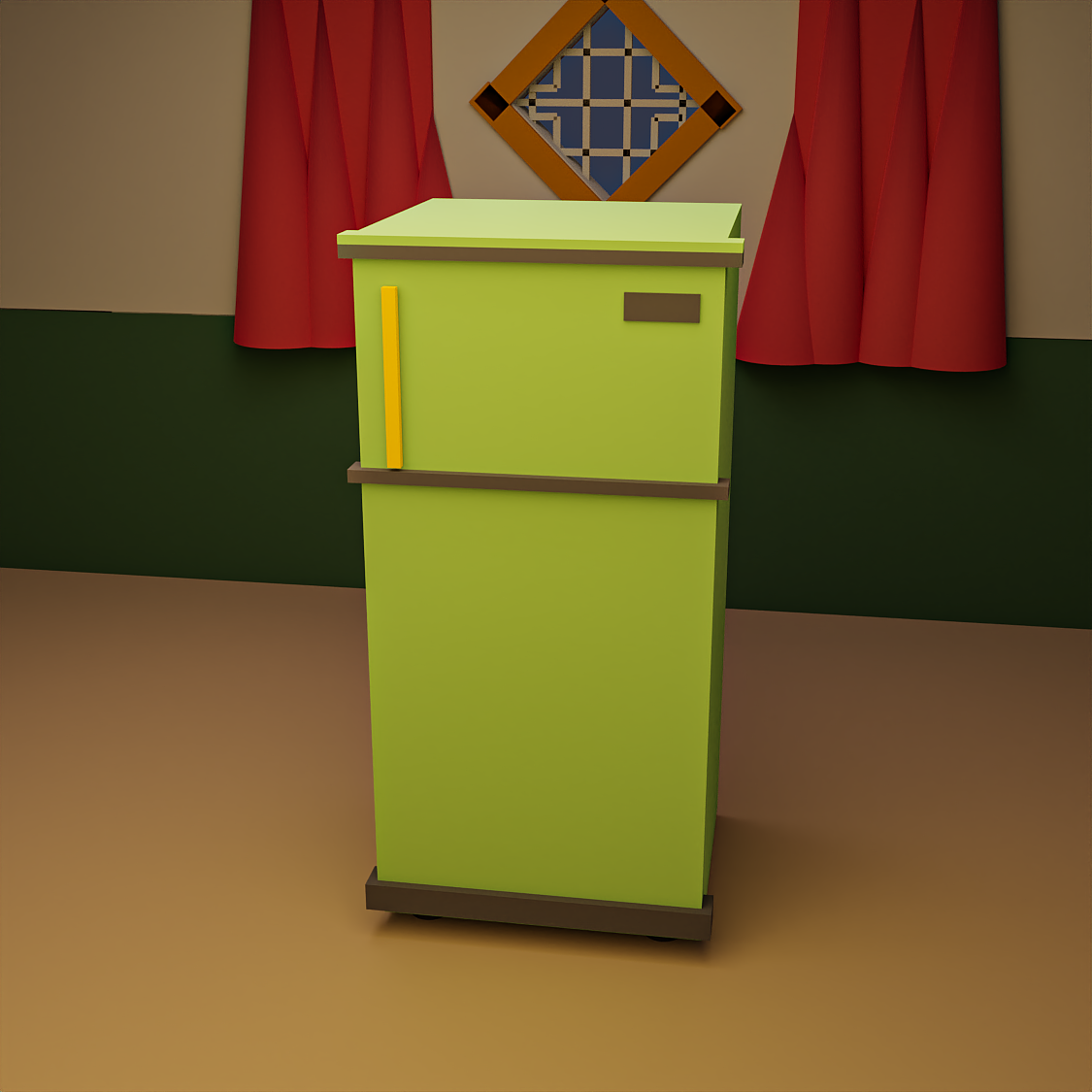 【复古lowpoly建模分享】欢迎来到80年代 ~_图形起源-站酷ZCOOL