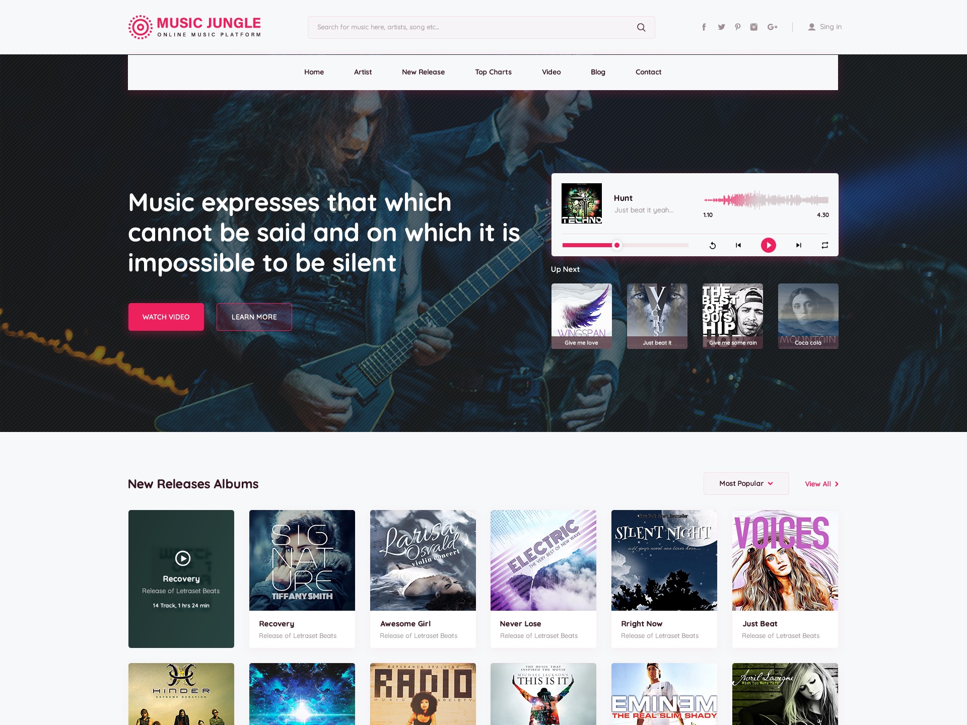 音乐网站_春天不发芽-站酷ZCOOL