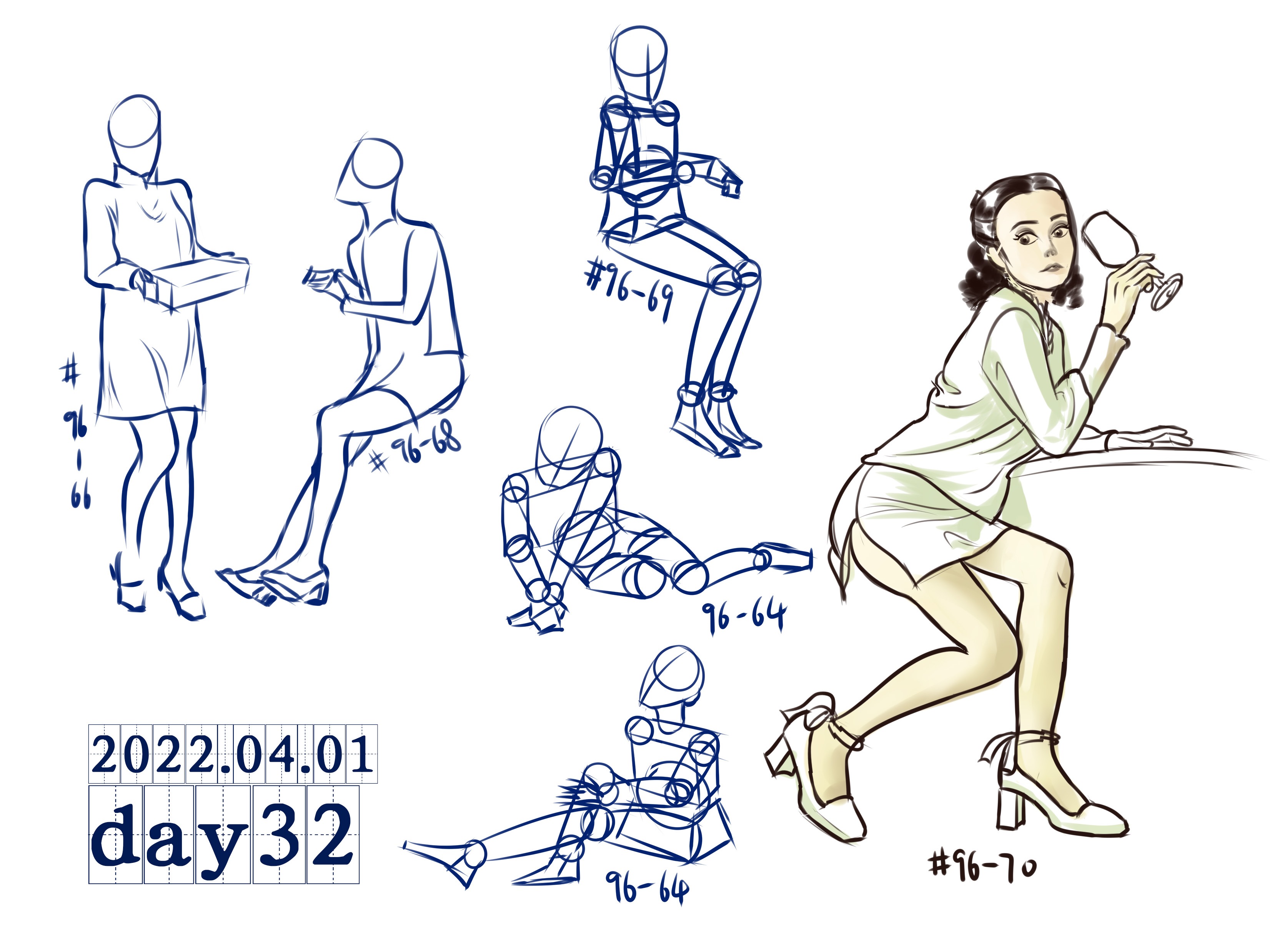 速写60天挑战赛day32@速写班长_此女子有毒-站酷ZCOOL